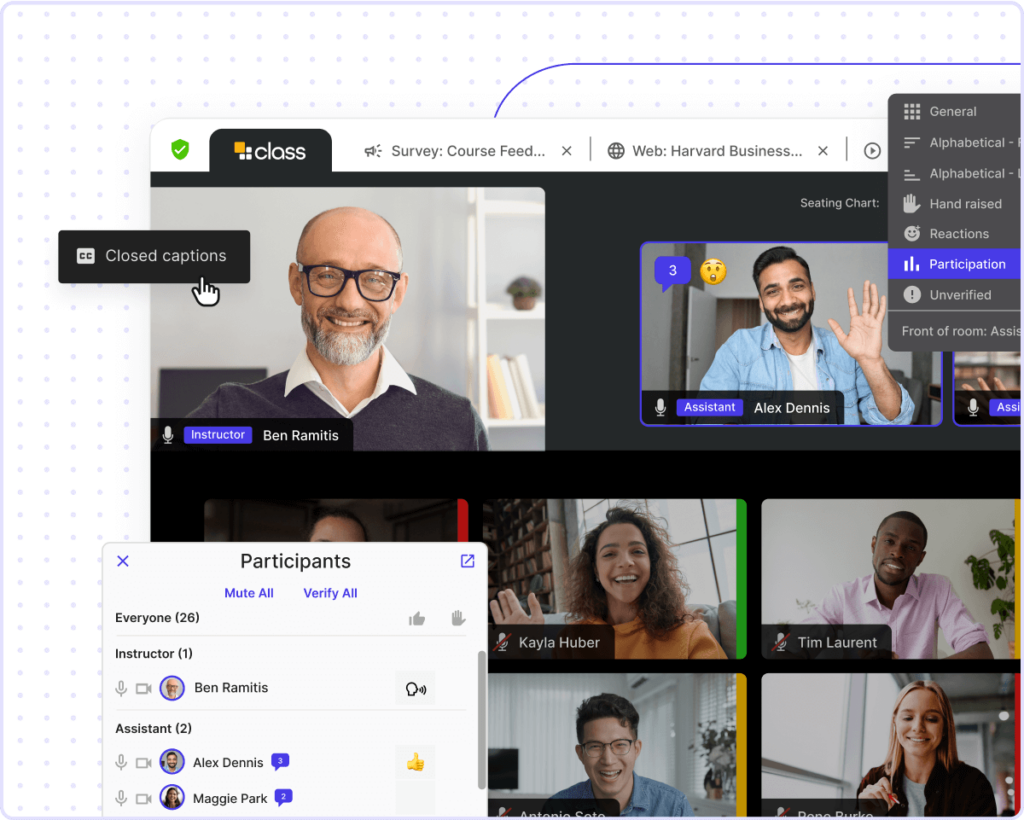 Online Learning for Higher Education | Class