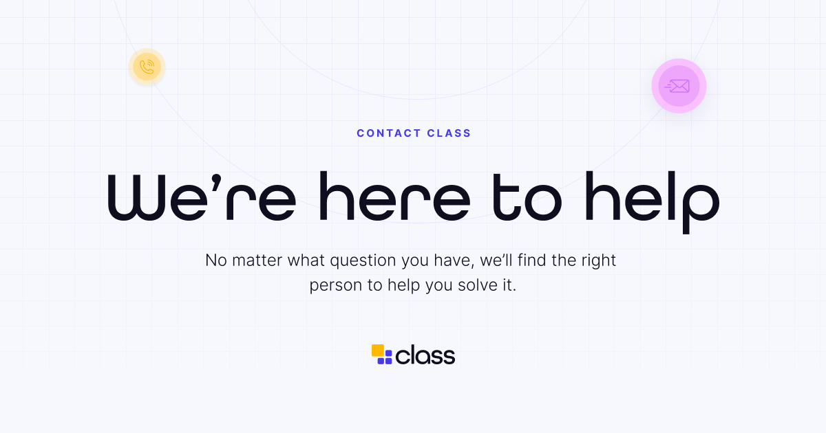 Contact Us | Class