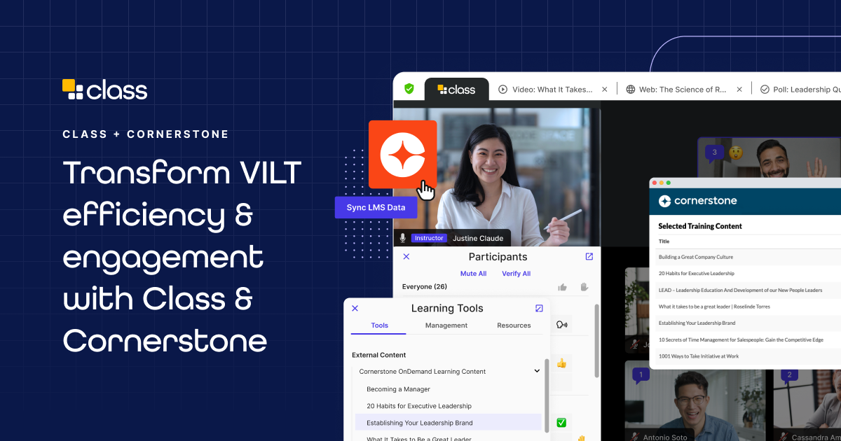 Cornerstone Enhanced VILT Integration With Class | Class